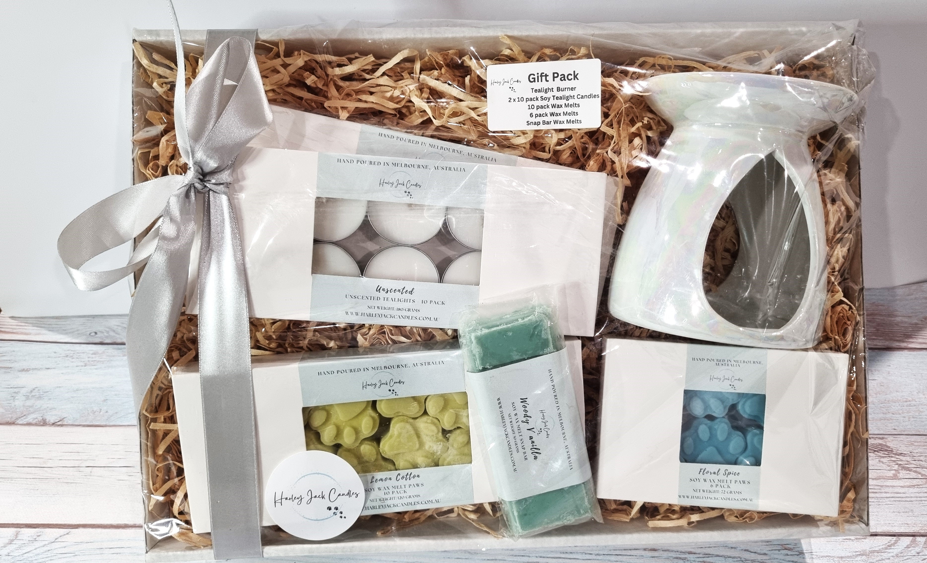 Gift Pack - Tealight Burner and Wax Melts – Harley Jack Candles